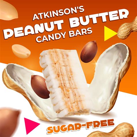 Atkinsons Sugar Free Peanut Butter Candy Bars