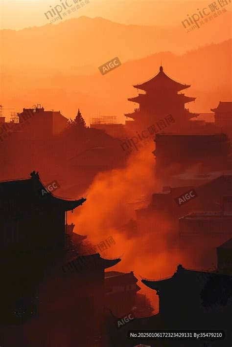 AI创作图烟绕鹤楼 雾中楼阁 烟霞 古城晨曦 烟漫 古城朝霞 暮烟 楼阁夕照 古城曙光 黄昏楼阁剪影 大漠炊烟 雾佛光 忆烟霞 古城残阳 烟岚
