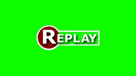 Efeito Replay Chroma Key Instant Replay Green Screen Effect Pantalla