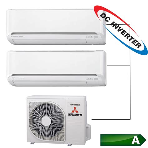 Мульти сплит система на 2 комнаты Mitsubishi Heavy SCM40ZS-W / SRK20(25 ...