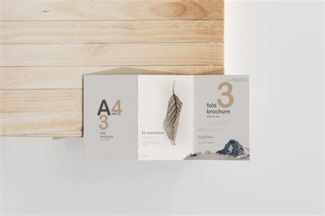 A Ps A Size Tri Fold Brochure Mockup
