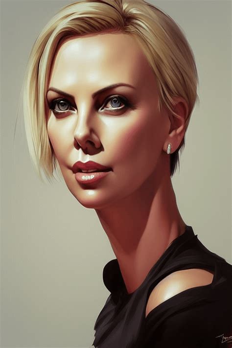 Perfect Anatomy Portrait Of Charlize Theron By Daniel Gerhartz