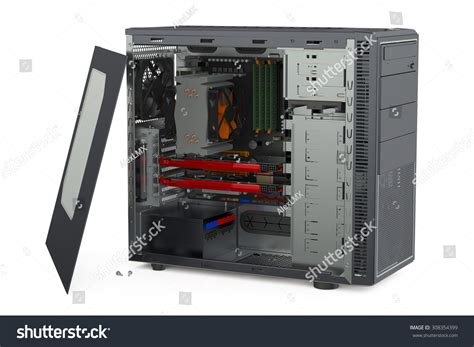 Computer System Unit View Side Stock Illustration 308354399 Shutterstock