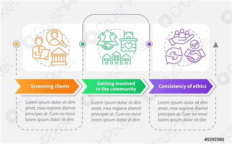Principles Of Banking Ethics Rectangle Infographic Template Stock Vector 5292580 Crushpixel