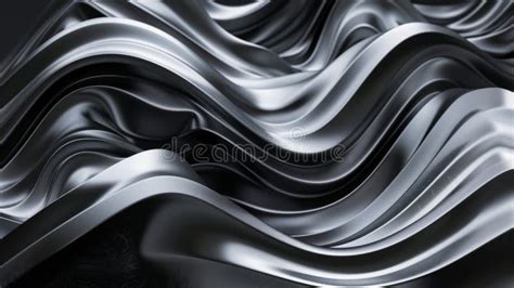 Abstract Metallic Waves Generative Ai Stock Image Image Of Dynamic Packaging 323655563