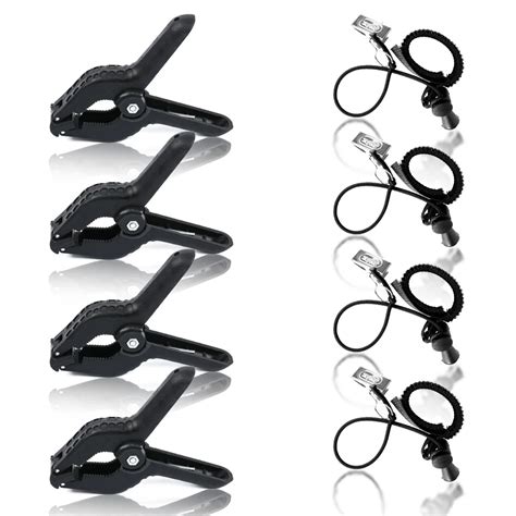 고정클램프 가구 목공 크램프 8pcs 봄 클립 및 측면 클램프 배경 스탠드에 대 한 고정 티몬