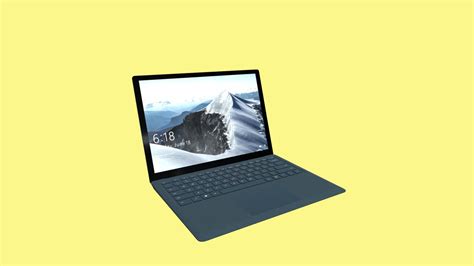 Microsoft Surface Styled Modern Laptop 3d Model By Hexa Hexa