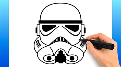 Draw A Stormtrooper Helmet