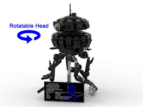 Lego Moc Imperial Probe Droid By Dmarkng Rebrickable Build With Lego