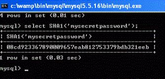 Working With The Encryption Password Function In MySQL
