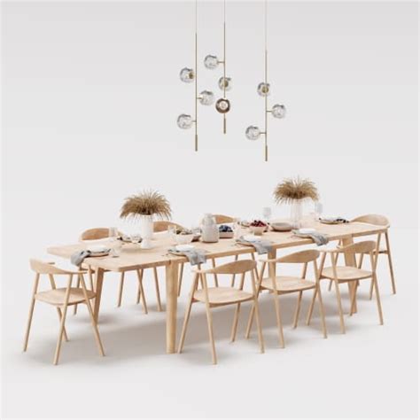 Furniture Set Furniture Table Chair 17 Am 290 Evermotion