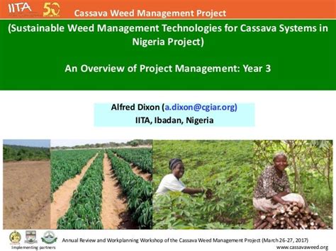 Project Management Overview For The Cassava Weed Management Project I