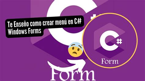 C Windows Forms Creacion De Menu Youtube