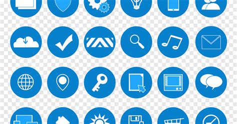 Ikon Komputer Simbol Teknologi Desain Web Responsif Teknologi Televisi Biru Png Pngegg