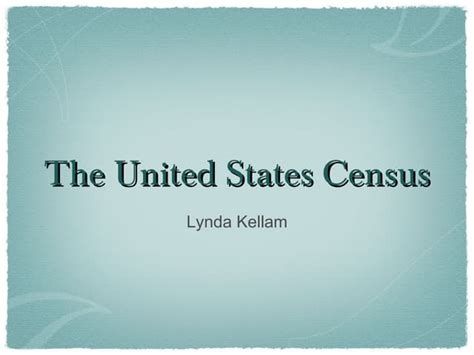 Historical Census Ppt