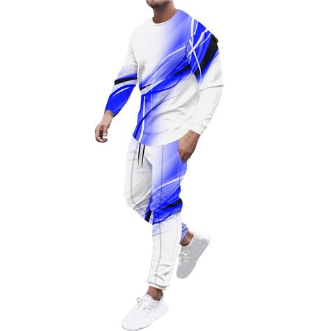Stamzod Mens Tracksuits Outfits Set 2 Piece Clearance Colorblock Long