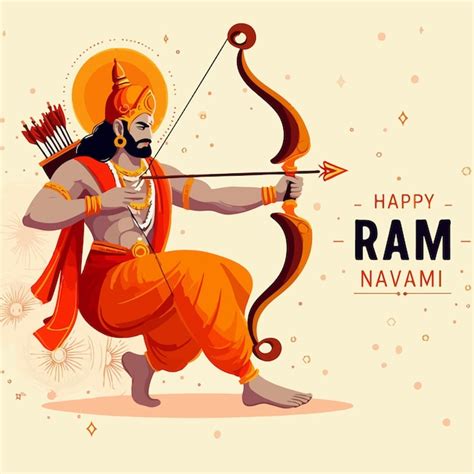 Premium Vector Lord Shri Ram Vector Illustration Ram Navami Special