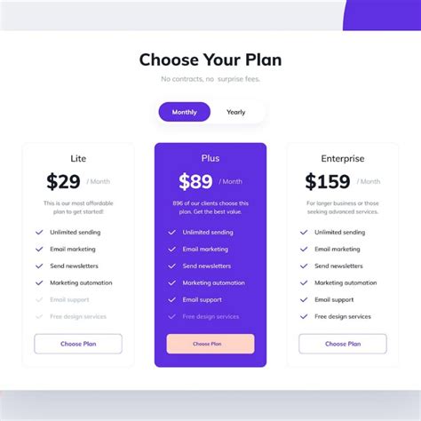 Pricing Plan Ui Improve Writing Skills How To Plan Photoshop Tutorial Design
