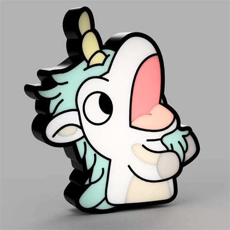 Unicorse Von Bluey Led Lampe Von Beetee 3d Makerworld