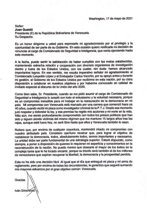 Renunció Iván Simonovis el encargado de Seguridad e Inteligencia de Juan Guaidó en Venezuela