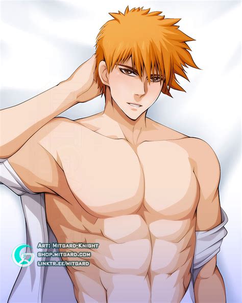 Ichigo Kurosaki Body Pillow Case Bleach By Mitgard Knight Hentai