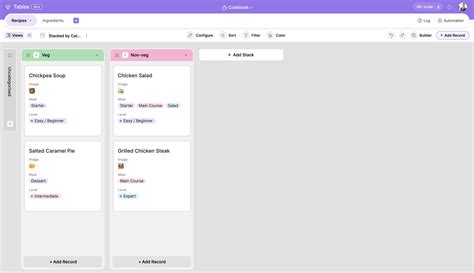 Personal Cookbook Template Free And Customizable Zoho Tables