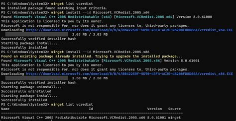 Vcredist Packages Are Not Differentiated By Their Architecture In Ids