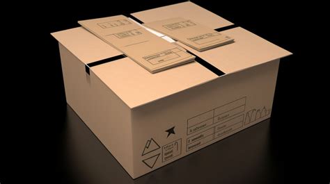customizable ticked checklist on a 3d rendered cardboard box