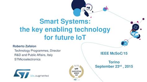 Pdf Smart Systems The Key Enabling Technology For Future Iot · Key Factors To Serve The Iot