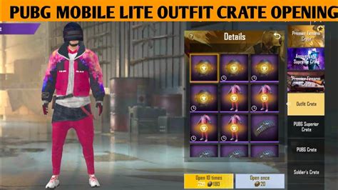 PUBG MOBILE LITE NEW OUTFIT CRATE OPENING AKKY GAMERZ YouTube