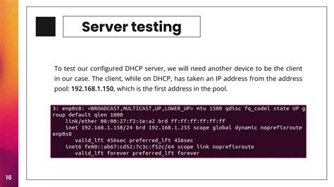 Configuring A DHCP Server PPT