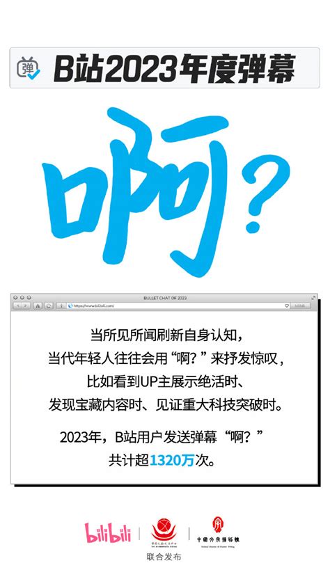 B站2023年度弹幕公布：「啊？」 叽哩叽哩游戏网acg（g站）