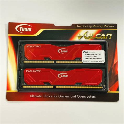 【やや傷や汚れあり】76【詳細未確認】team Vulcan Ddr3 2133 オーバークロック メモリ 16gb Kit 8gb×2