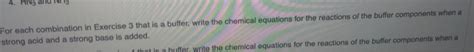 solved which combinations of compounds can make a buffer
