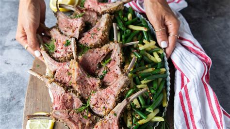 Rosemary Mustard Crusted Rack Of Lamb Recipe Sealand Quality Foods