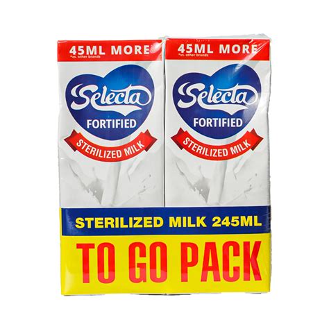 Selecta Fortified Sterilized Milk 245ml X 2s