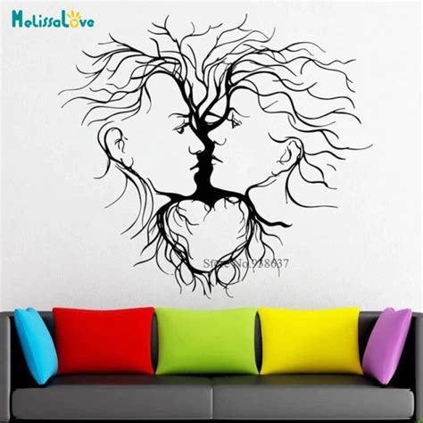 Специальное Дерево жизни Cuple Дизайн Наклейка на стену самоклеющиеся