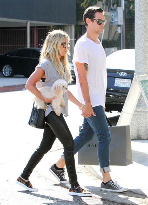 Ashley Tisdale Coordinates With Husband Christopher French While