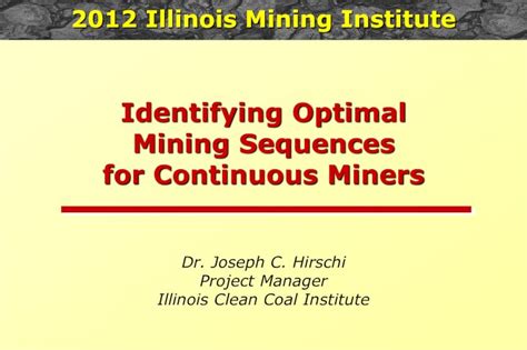 pdf identifying optimal mining sequences for continuous