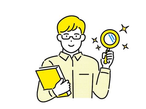 Premium Vector Businessman Holding Magnifying Glass Business Concept