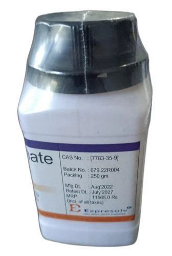 250gm Mercuric Sulphate At Rs 5000bottle Ahmedabad Id 27017087962