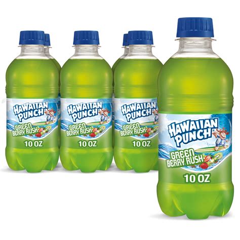 Hawaiian Punch Concentrated Fruit Drink Green Berry Rush Juice Multi