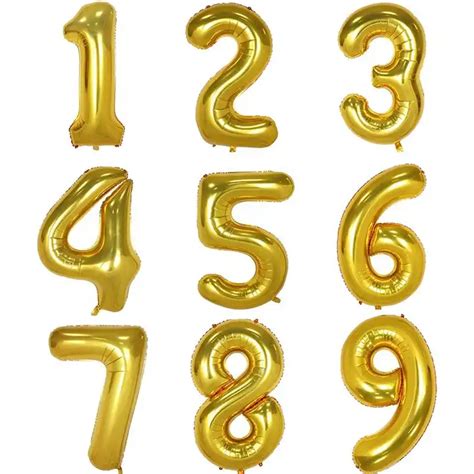 黄金数字气球 40 英寸巨型巨型 Helium 箔 Mylar 气球为派对装饰