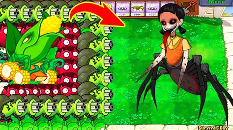 Team Gatling Pea Vs 1 Cob Cannon Vs Dr Zomboss Plants Vs Zombies PvZ