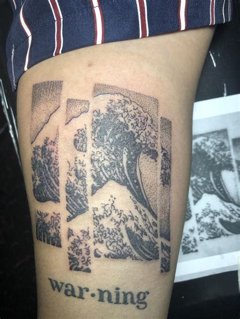 I Got This The Great Wave Tattoo As A Birthday Gift To Myself R Tattoos
