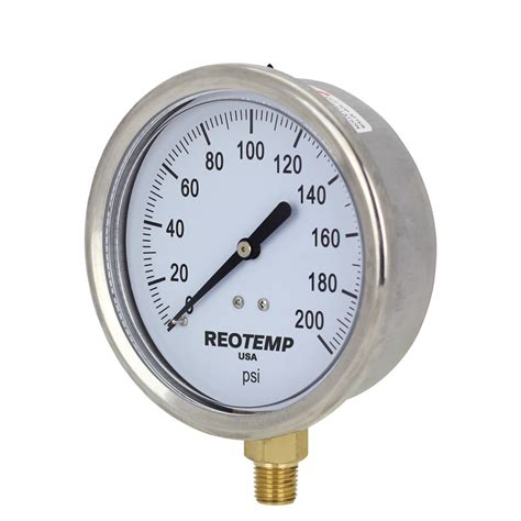 Industrial Stainlessbrass Gauge Pg2540c Reotemp Instruments