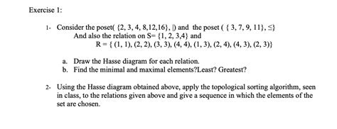 solved exercise 1 1 consider the poset {2 3 4
