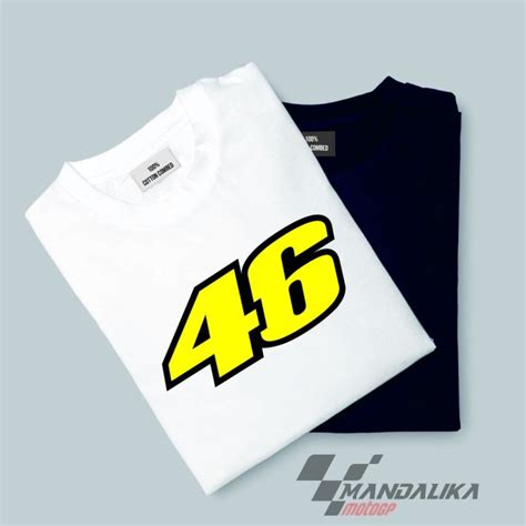 Kaos Baju Tshirt Distro VALENTINO ROSSI Race Number 46 Keren 100