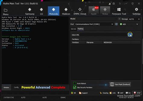 How To Use Hydra Tool Main Module To Flash Motorola Firmware Hovatek Blog