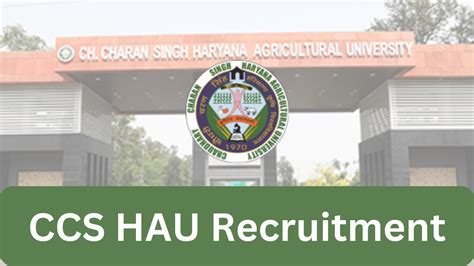 Ccs Hau Recruitment 2025 Apply Online For Jobs Notification